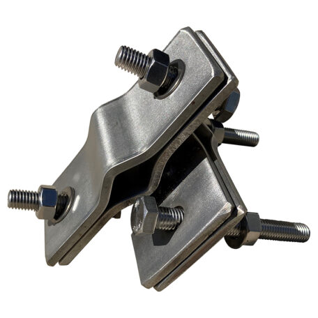 Stainless Steel Antenna Clamp. Right Angle, Heavy Duty | Commswest ...